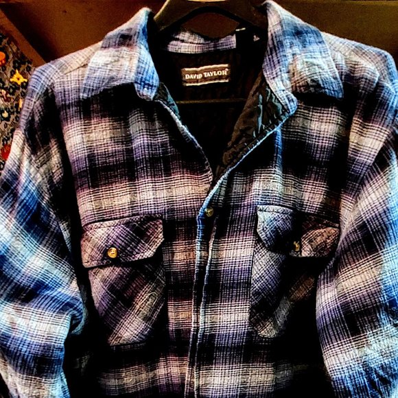 David Taylor | Jackets & Coats | David Taylor Quilt Lined Plaid Flannel ...